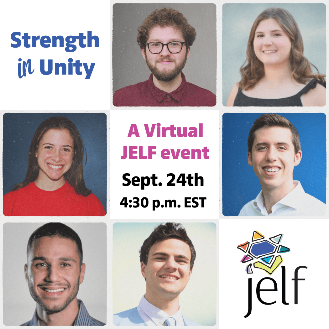 Join us for JELF Virtual Student Panel on September 24 at 4:30 p.m. EST